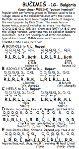 Bučimiš (1*), Бучимиш хоро – Bulgaria – Folkdance Footnotes