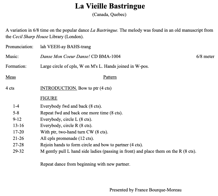 La Bastringue (S*) (L*), Jean Carignon, French-Canadian dance, Canada ...